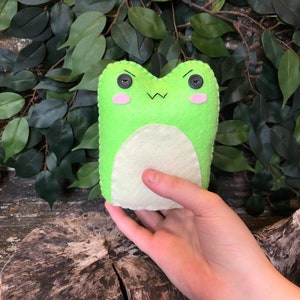 Mischief Frogs Tall and Small Felt Frog Plushies - Etsy
