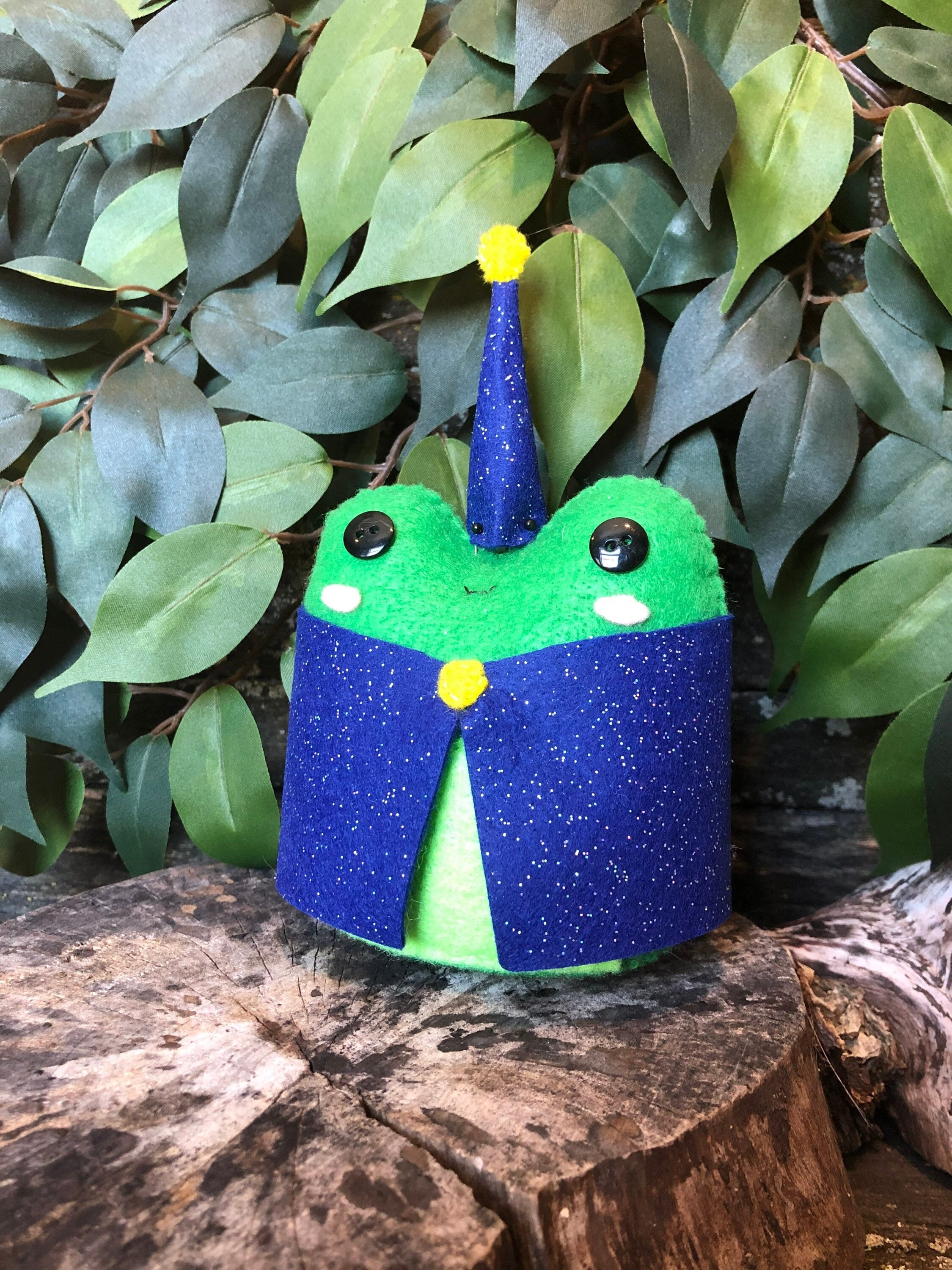 Wizard Frog Plush Handmade Frog Blob Buddy - Etsy Sweden