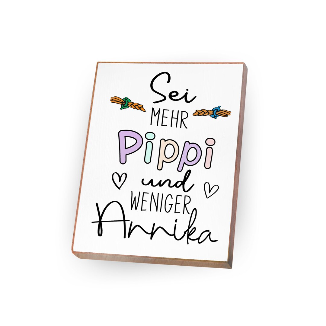 Fridge Magnet Made of Beech Wood Be More Pippi Decoration - Etsy