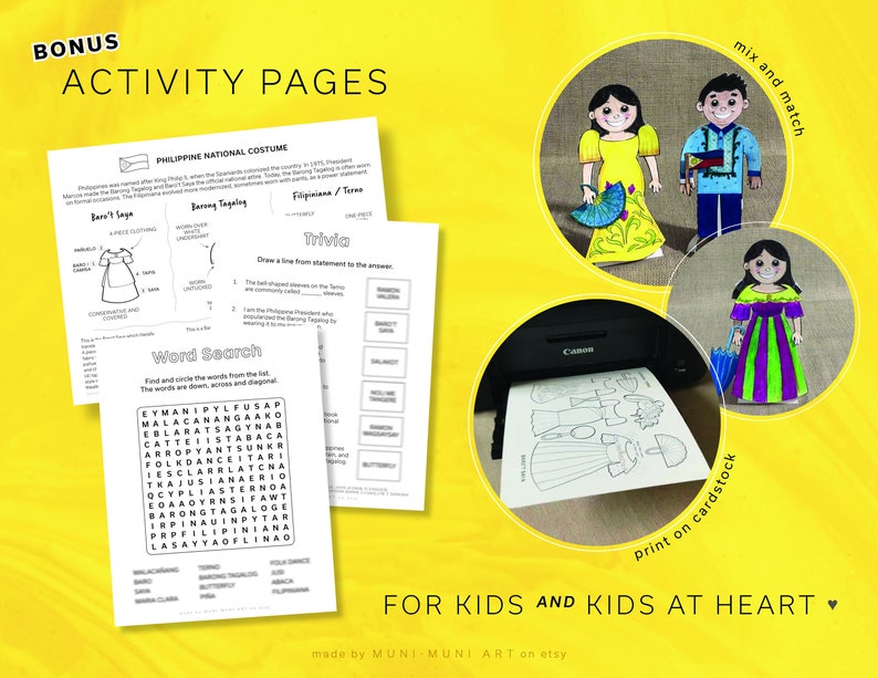 Printable Paper Doll Set Filipino, Coloring Pages, Philippine National ...