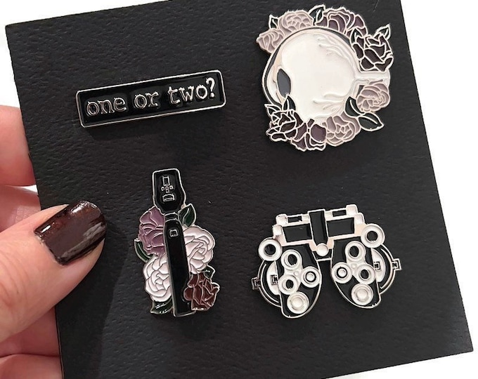 Optometry Enamel Pin Pack - Etsy