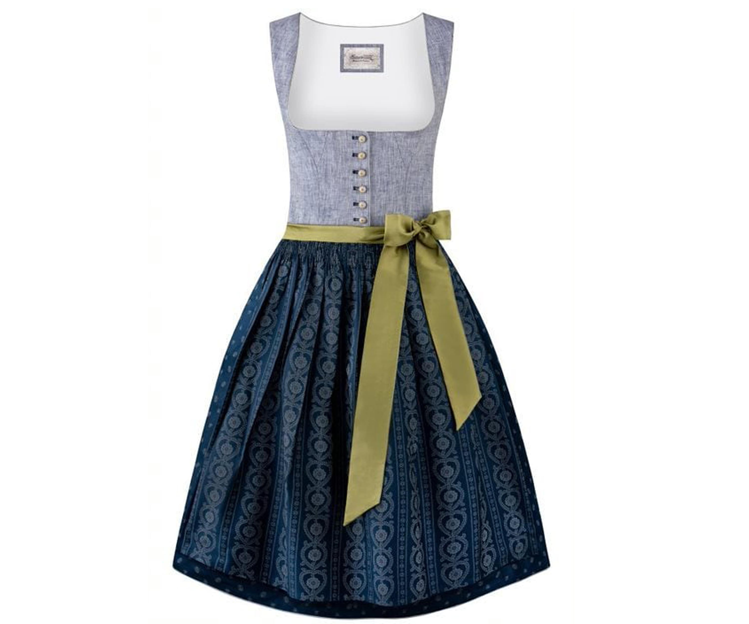 Ladies Dirndl Eleen Dark Blue Dirndl Dress Traditional - Etsy