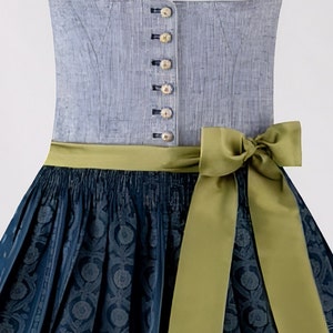 Women's Dirndl, Dark Blue Dirndl Dress Traditional Dress for the ...