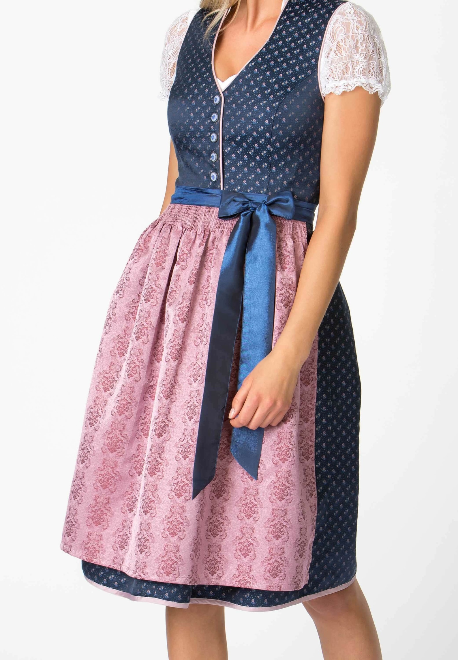 Ladies Dirndl Cynthia Blue-rose Dirndl Dress Traditional - Etsy