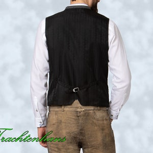 Men's Vest Indigo Traditional Costume Gilet for Bavaria, Tyrol Ischgl ...