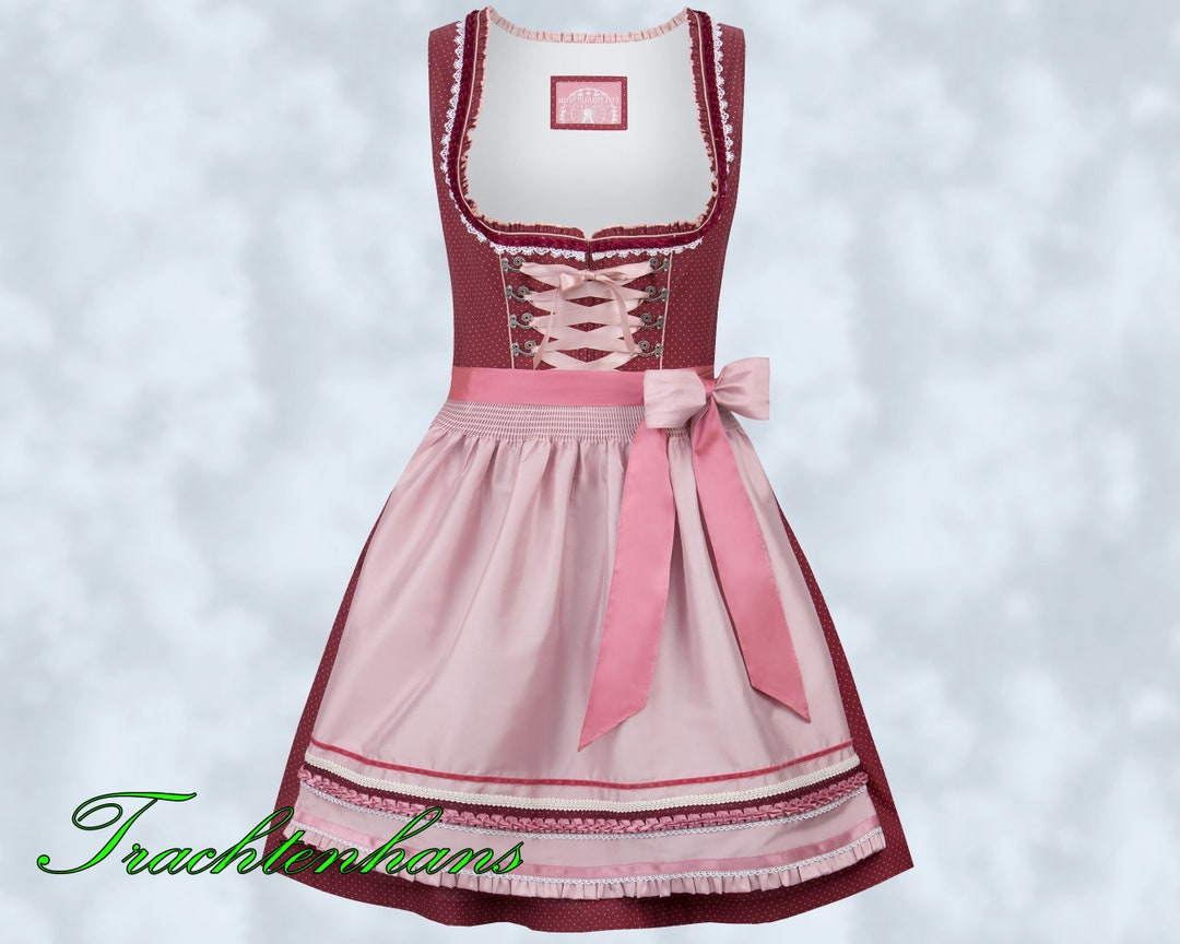 Dirndl Old Pink Dirndl Dress Traditional Dress for the Oktoberfest or ...