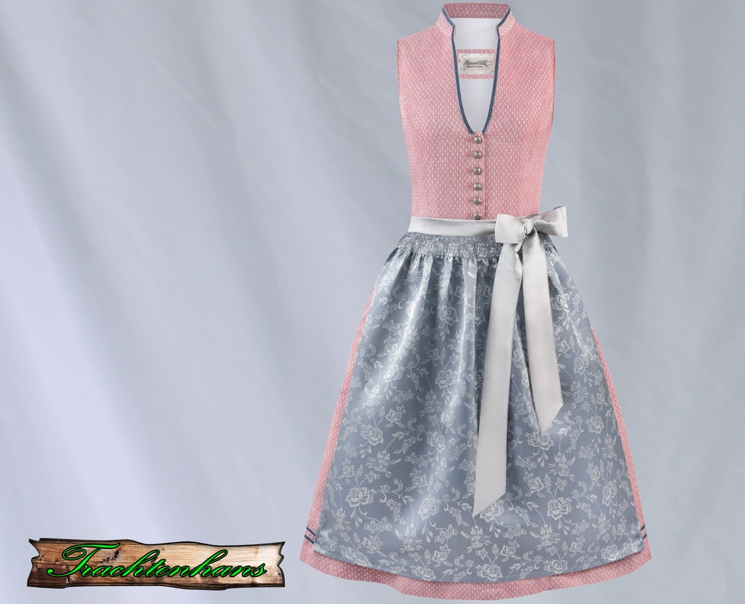 Dirndl Dress Dirndl Rose Traditional Dress for Oktoberfest, Folk ...