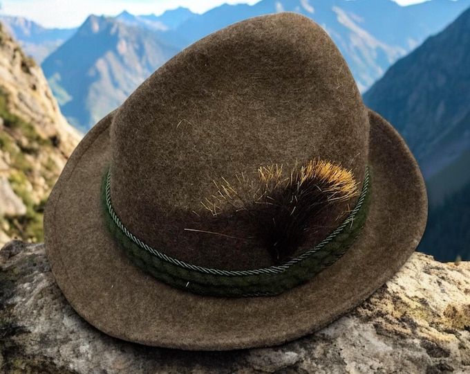 Vintage Austrian-tyrolean Classic Hunting Hat ISCHLER HUT Reine ...