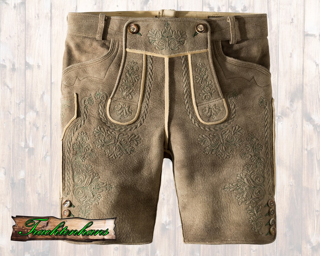 Trousers Old Reed Chamois Natural Tanned Alpine Traditional Leather ...