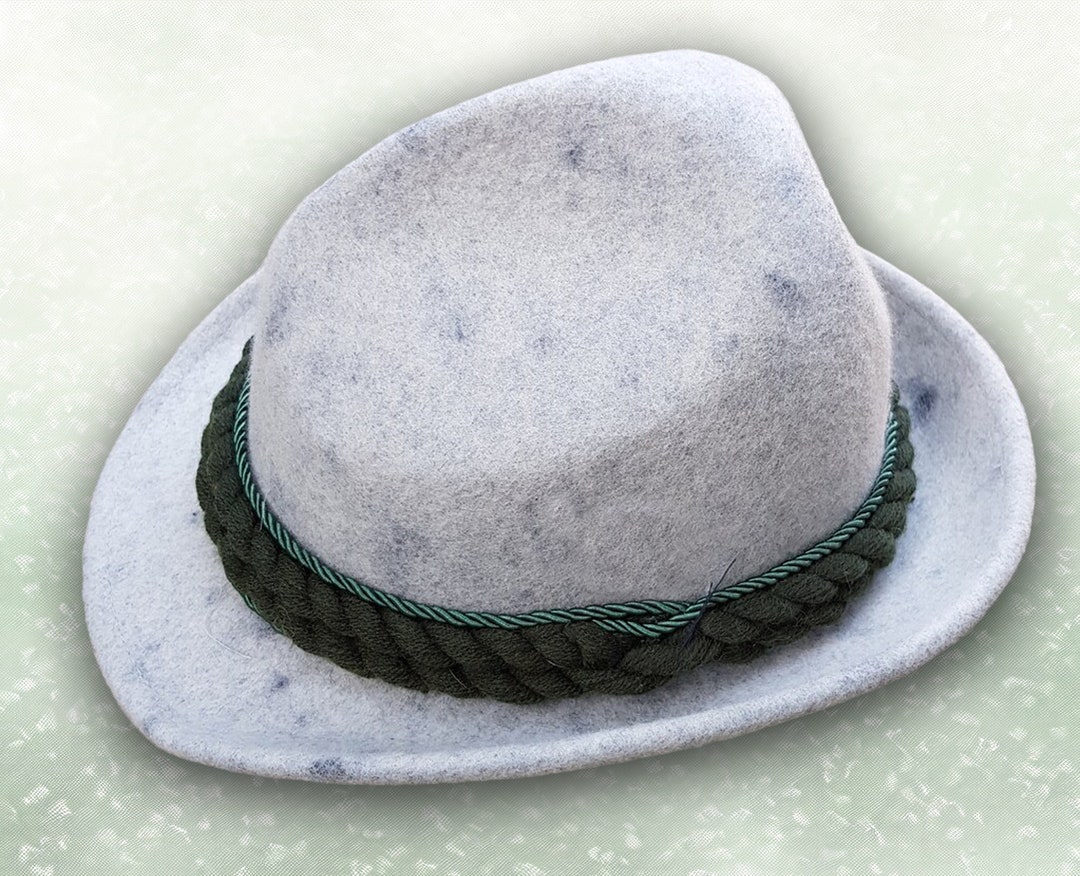 Traditional Hat yusef Light Grey, Hiking Hat, Leisure Hat, Felt Hat by ...