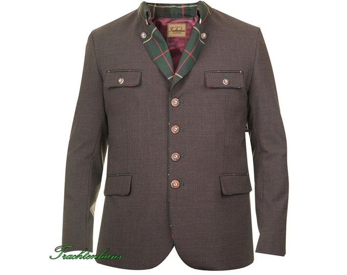 Exclusive Men's Traditional Jacket lian Brown / Trachtenhans Get Your ...