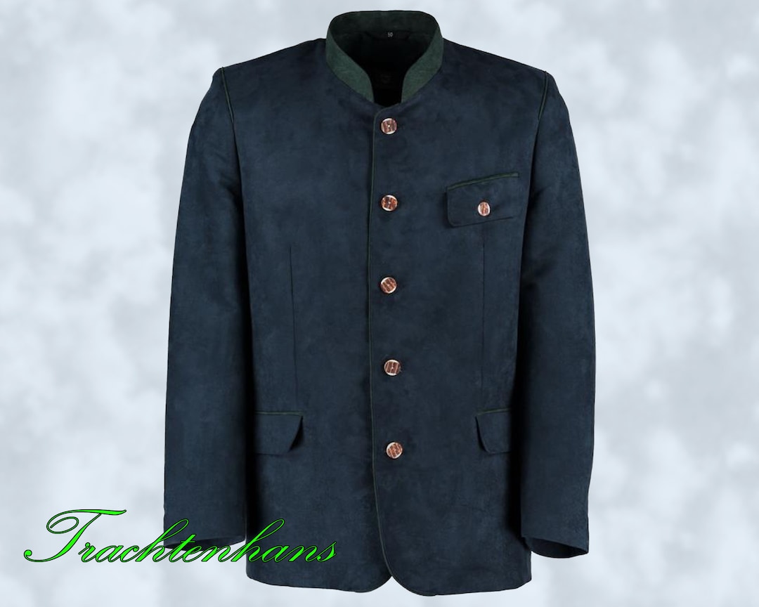 Men's Traditional Navy Jacket in a Traditional Alpine Look for the ...