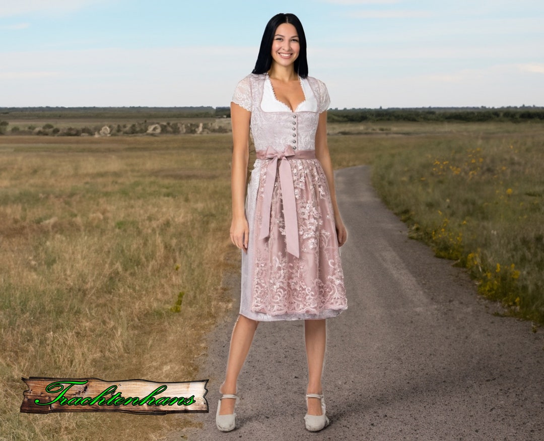 Exquisite Dirndl for Ladies in Rose / High Quality Dirndl Dress / Personalized Free of Charge on ...