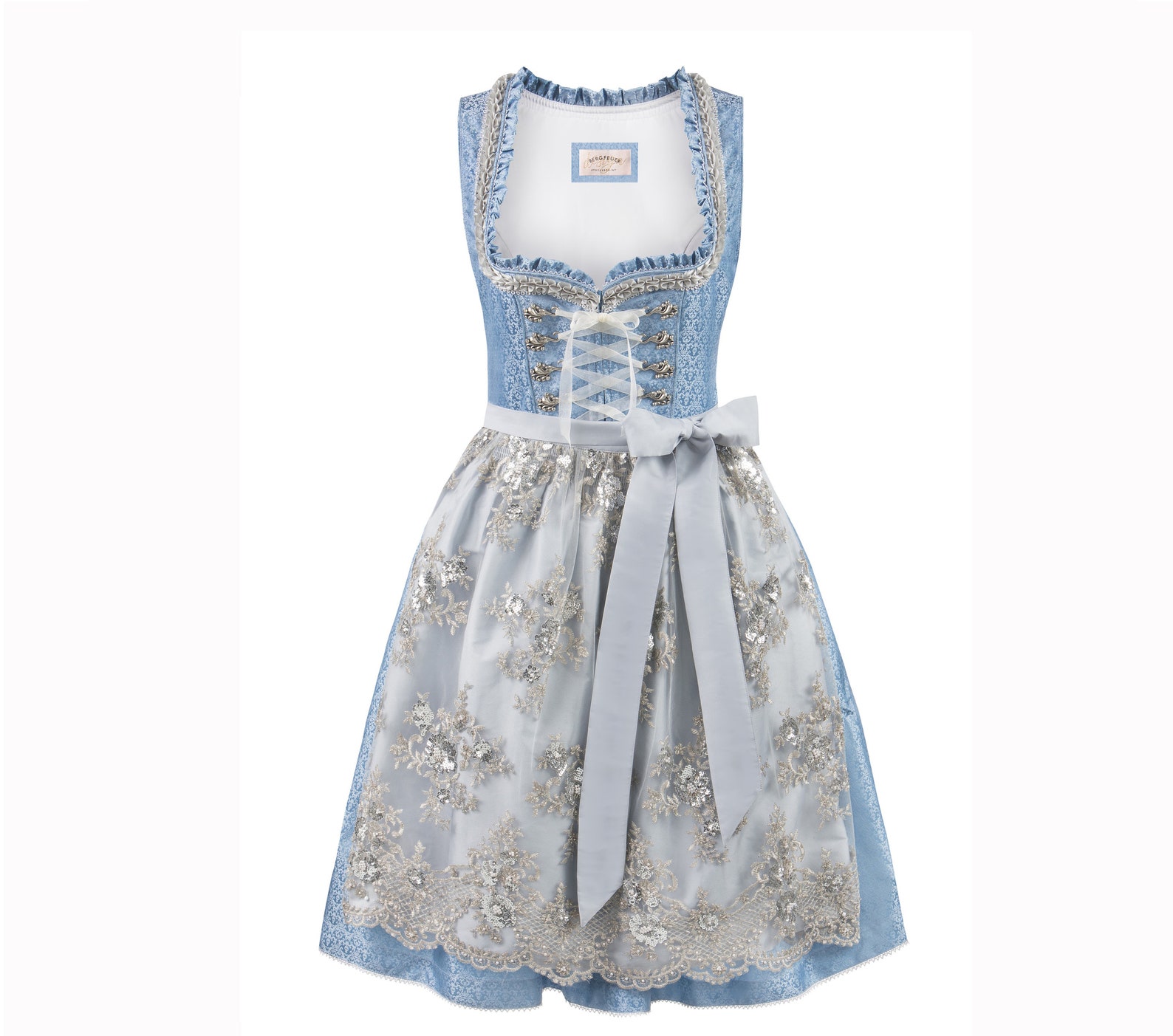 Ladies Dirndl Anastasia Light Blue-silver Dirndl Dress - Etsy