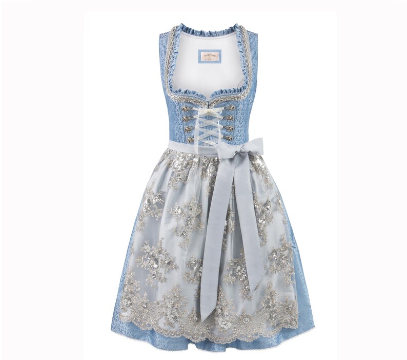Ladies Dirndl Anastasia Light Blue-silver Dirndl Dress - Etsy