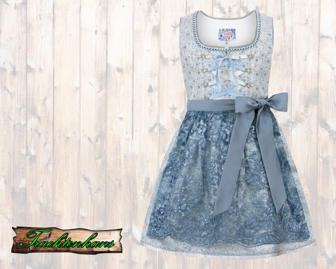 Traje tradicional tirolés para niños color azul humo para - Etsy España