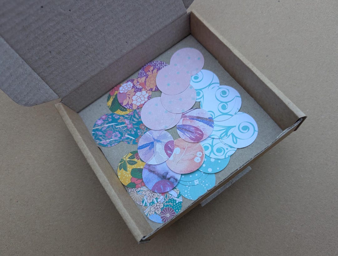 Box of Dots, Paper Circles, 1 Inch Circle Die Cut Dot, Circular ...