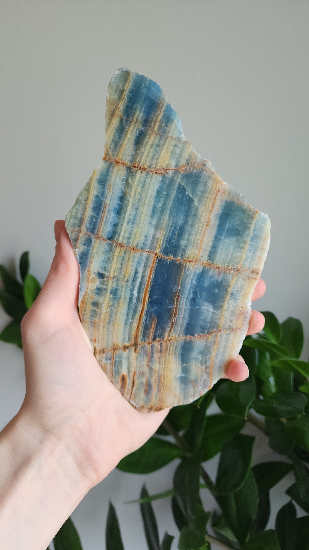 Blue Onyx Slab - Etsy
