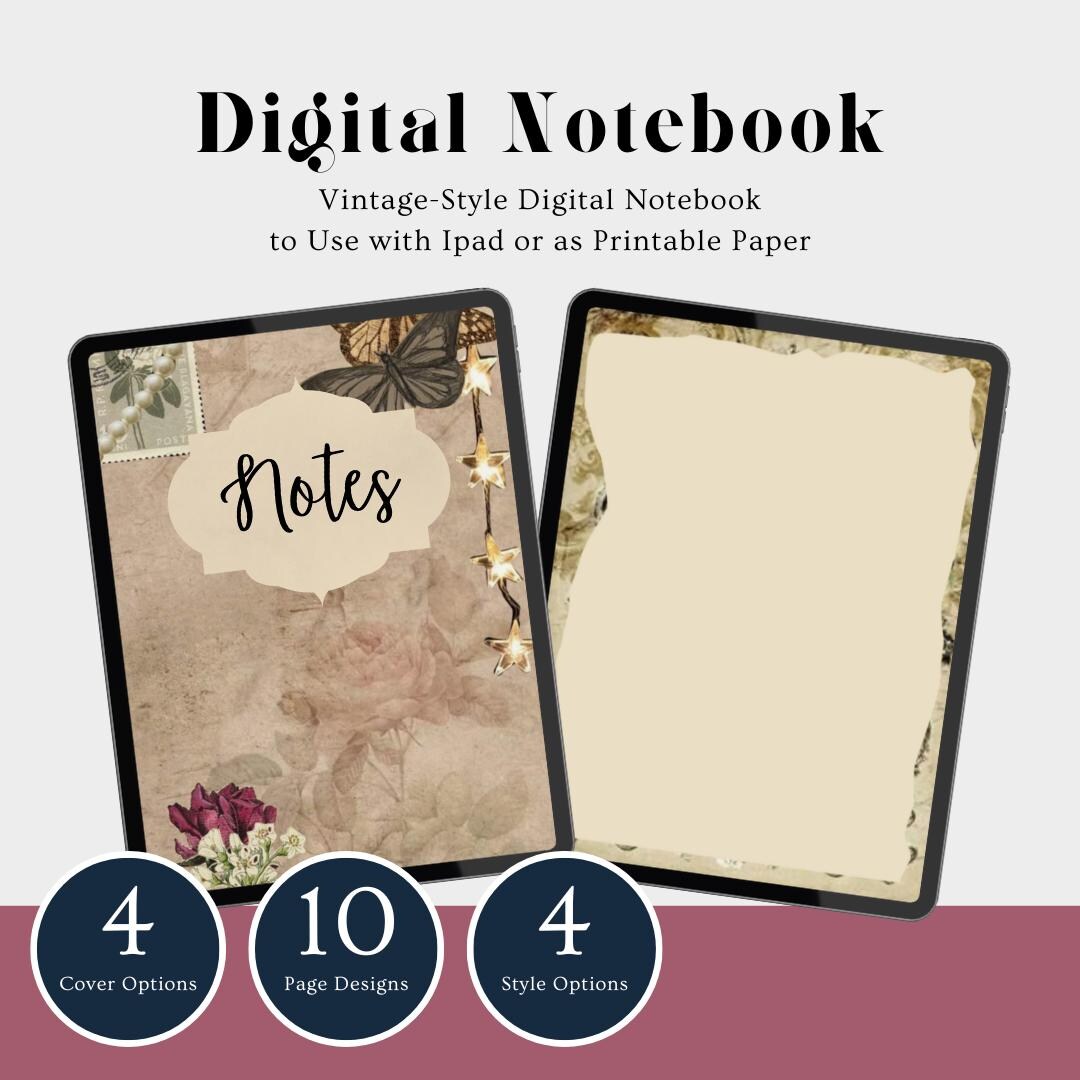 Digital Notebook - Printable Paper - Etsy
