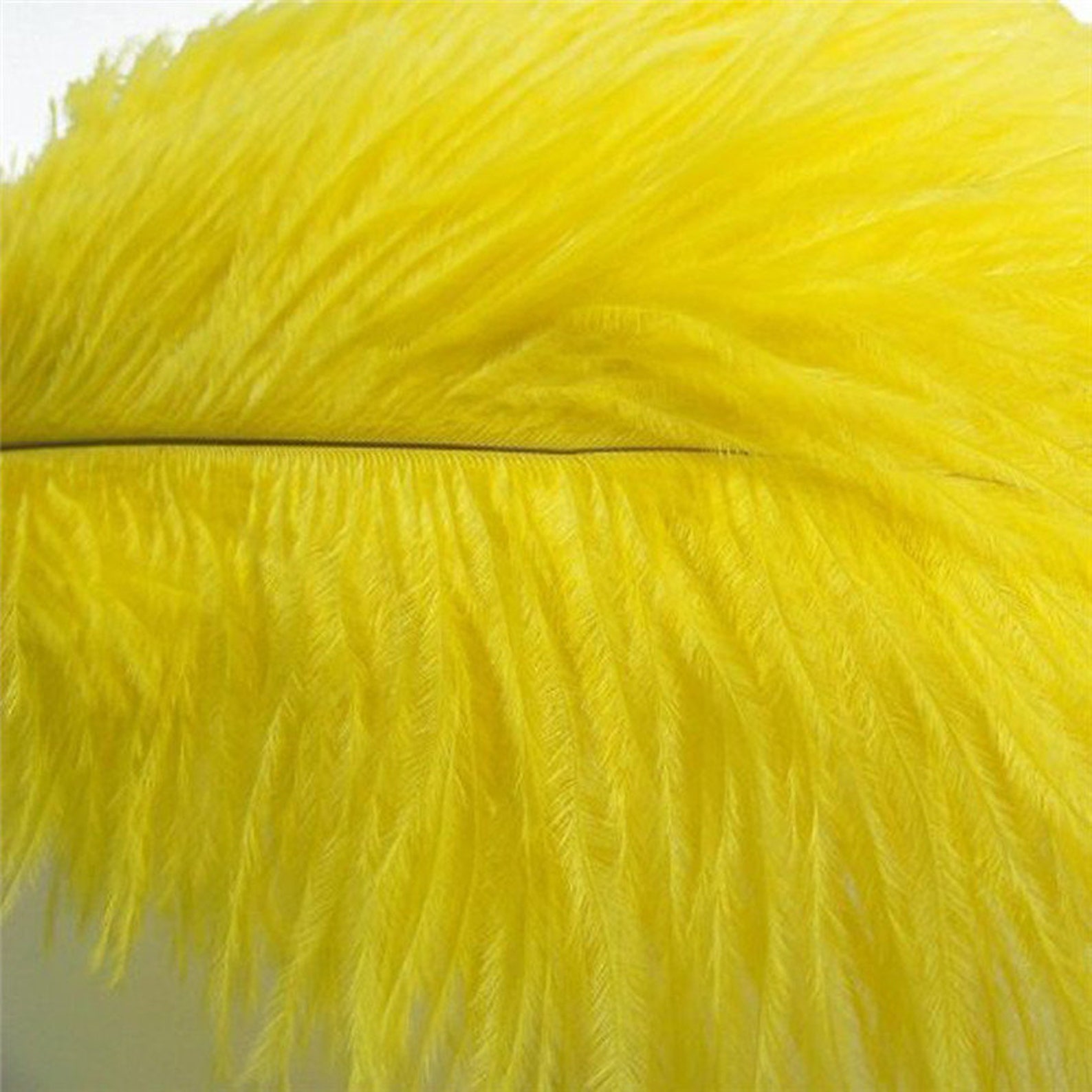 Yellow Ostrich Feathers for Millinery Hat Handmade Artwedding - Etsy