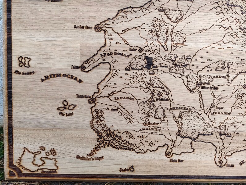 Wheel of Time Map - Etsy