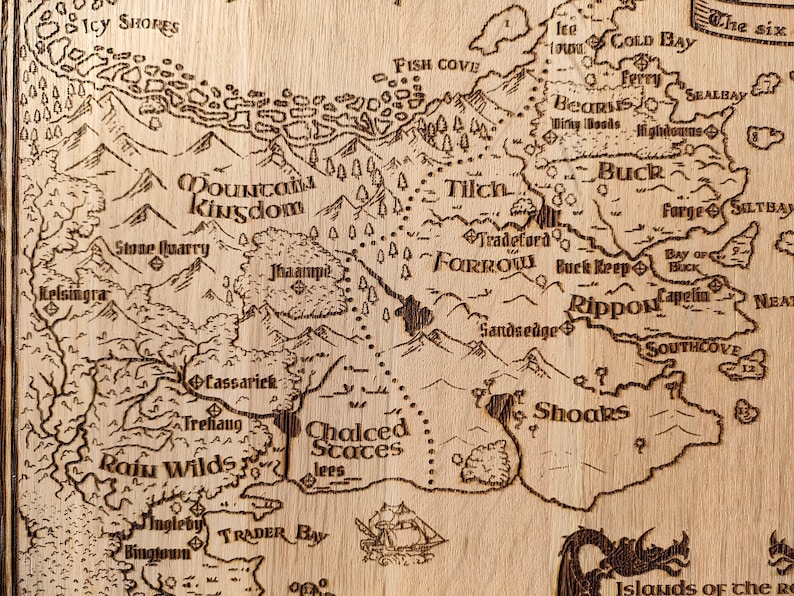 Realm of the Elderlings Map - Etsy