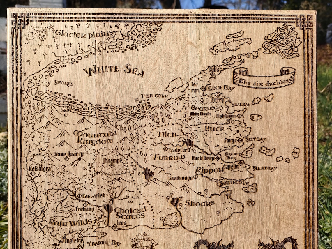 Map of the Realm of the Elderlings - Etsy UK