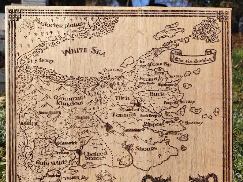 Map of the Realm of the Elderlings - Etsy UK