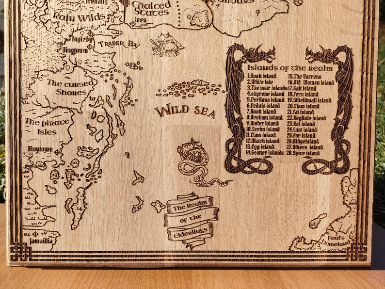 Map of the Realm of the Elderlings - Etsy UK