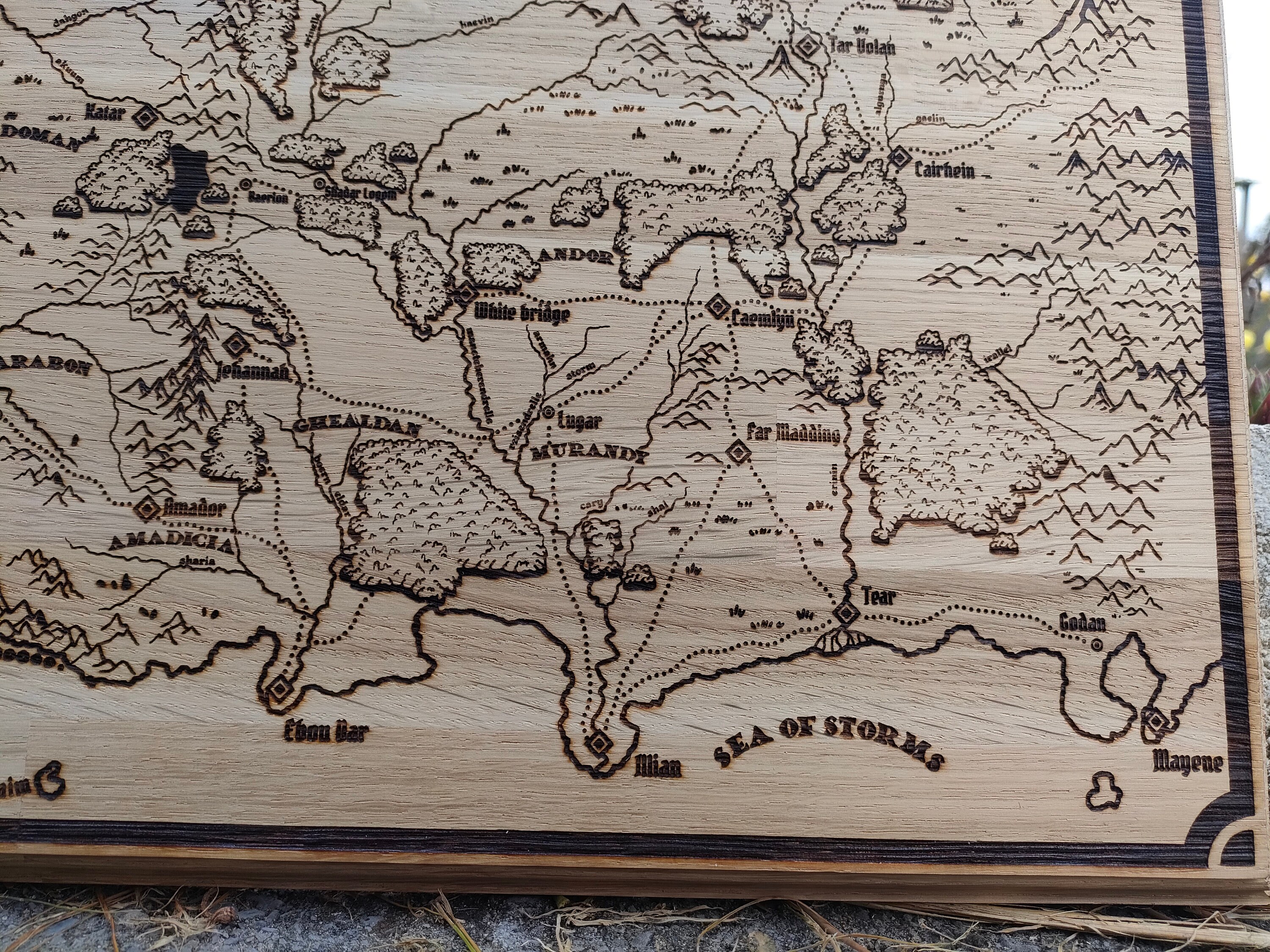 Wheel of Time Map - Etsy