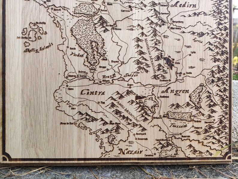 Map: the Witcher 3 - Etsy