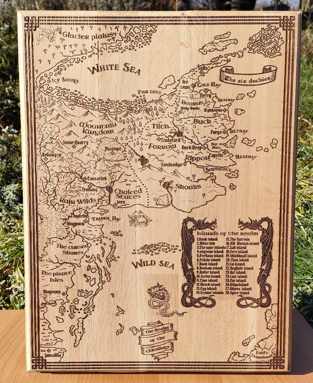 Realm Of The Elderlings Map Etsy Realm Of The Elderlings Map Etsy