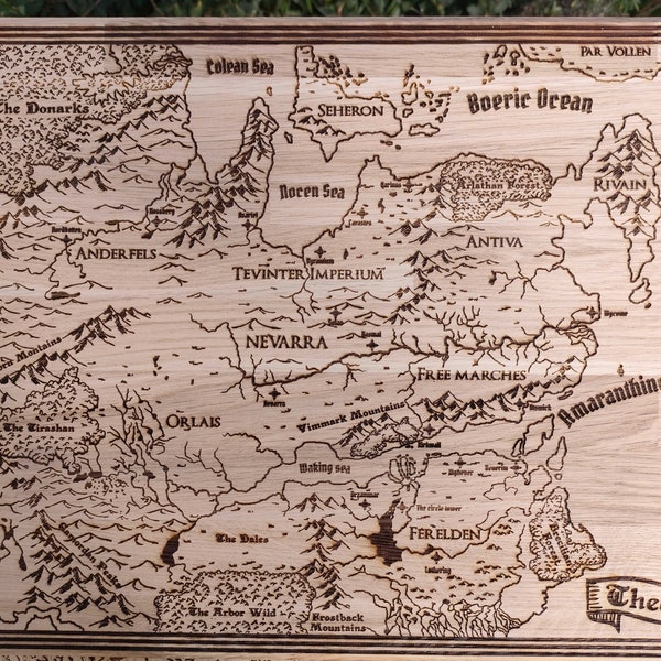 Dragon Age Map of Thedas - Etsy