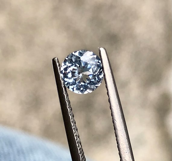 Natural Grey Spinel Round Semiprecious Gemstone From Burma - Etsy
