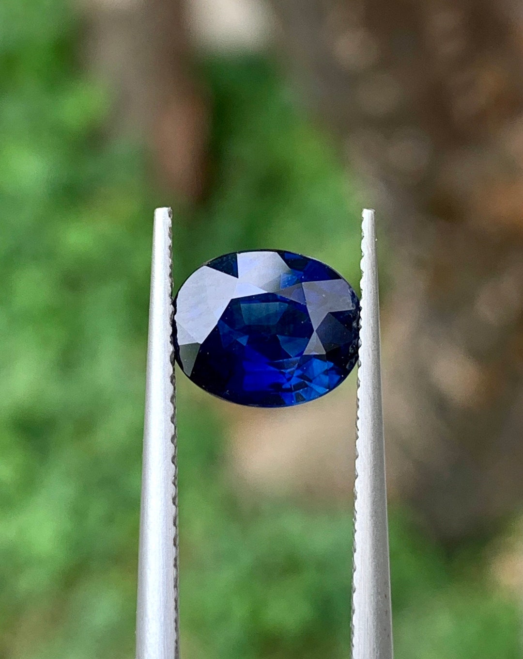 Natural Certified Royal Blue Sapphire Oval ( HEATED STONE ) Precious ...