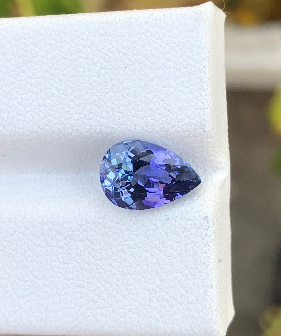 Natural 10x7 Mm Mermaid Tanzanite || Unheted Pear Shape || Semiprecious ...