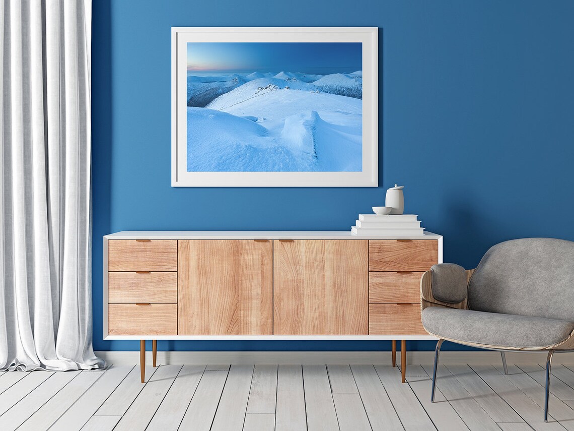 Slieve Binnian Blue Hour - Mourne Mountain Landscape Photograph - Etsy