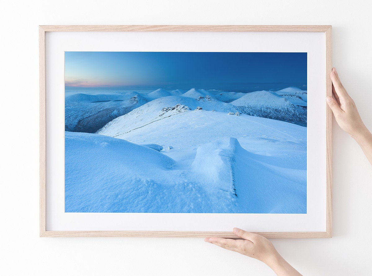 Slieve Binnian Blue Hour - Mourne Mountain Landscape Photograph - Etsy