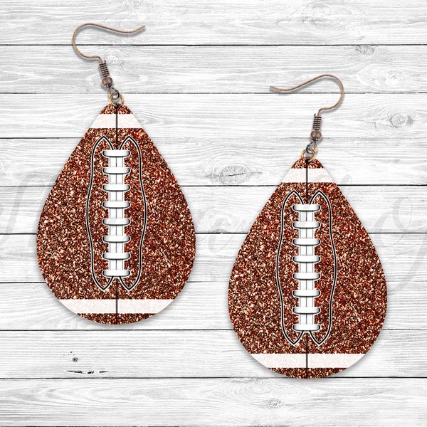 Football Earring Template - Etsy