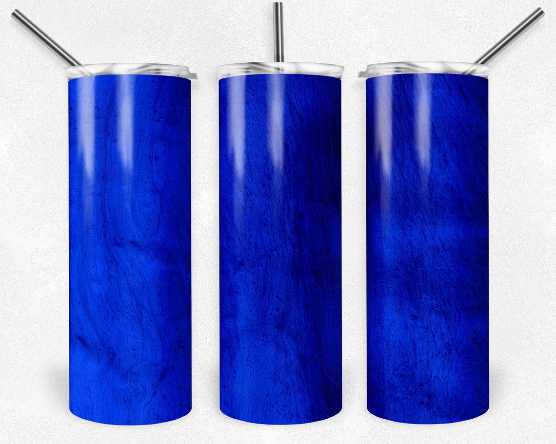 Blue Watercolor 20oz Straight Tumbler Design Template for - Etsy