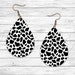 Cow Print Earring, Sublimation Earring Designs Template, Earring Blanks ...