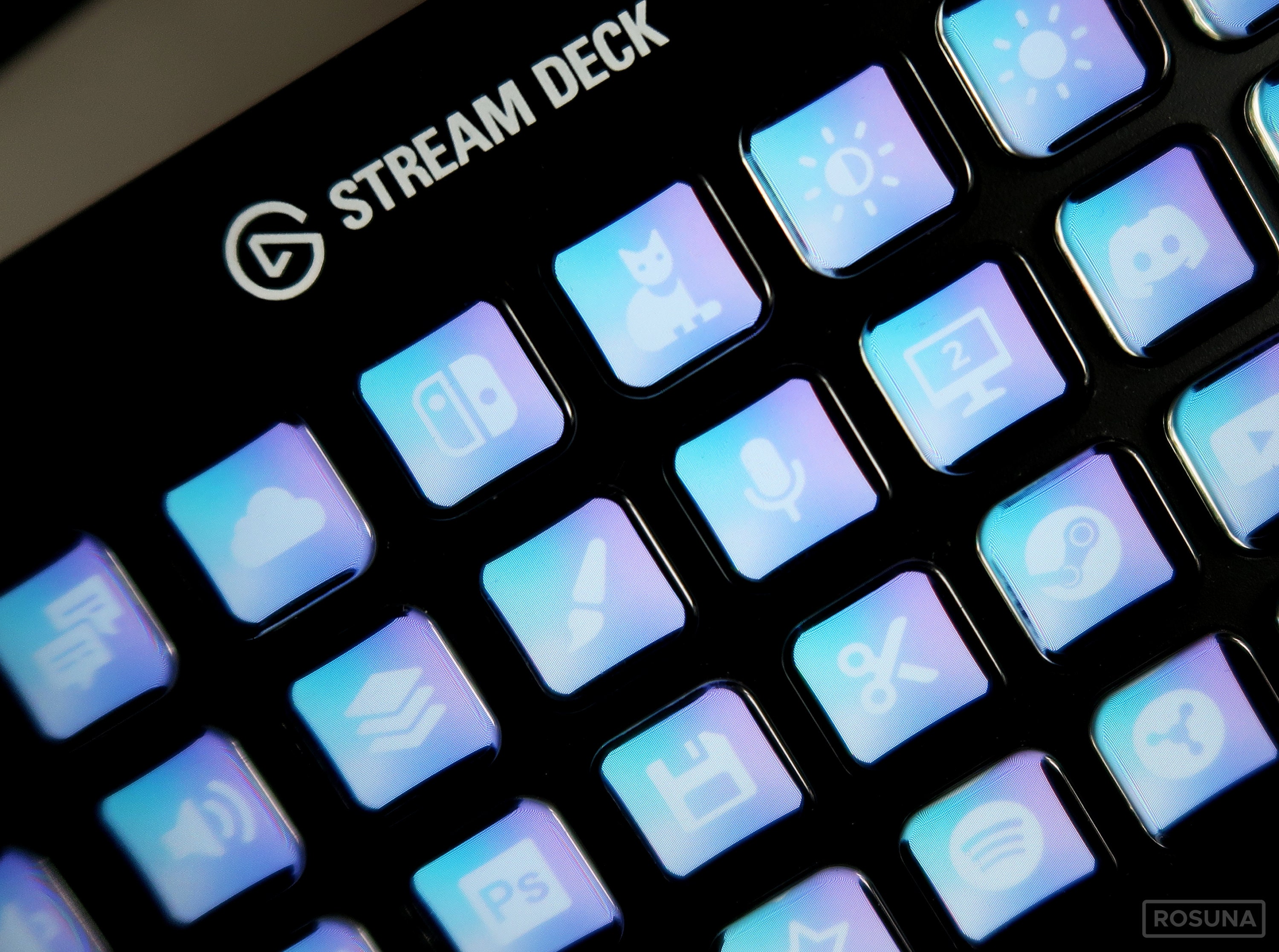 STREAM DECK ICONS Buttons Pack Colorful Gradient Set Gamer Purple Blue ...
