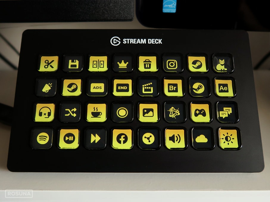 STREAM DECK ICONS | 250+ Modern Buttons Pack | Black & Yellow Set ...
