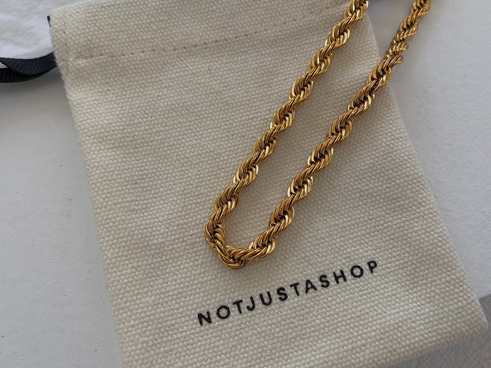 Gold Rope Chain Necklace Gold Rope Necklace Gold Chain | Etsy