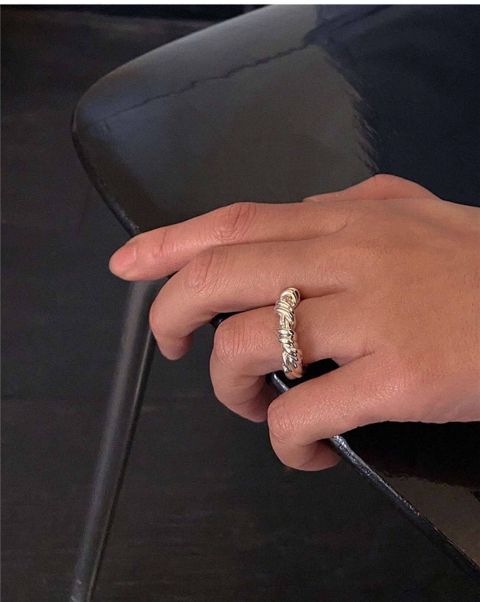 Gold Twisted Rope Ring Silver Rope Ring Gold Twisted Ring - Etsy