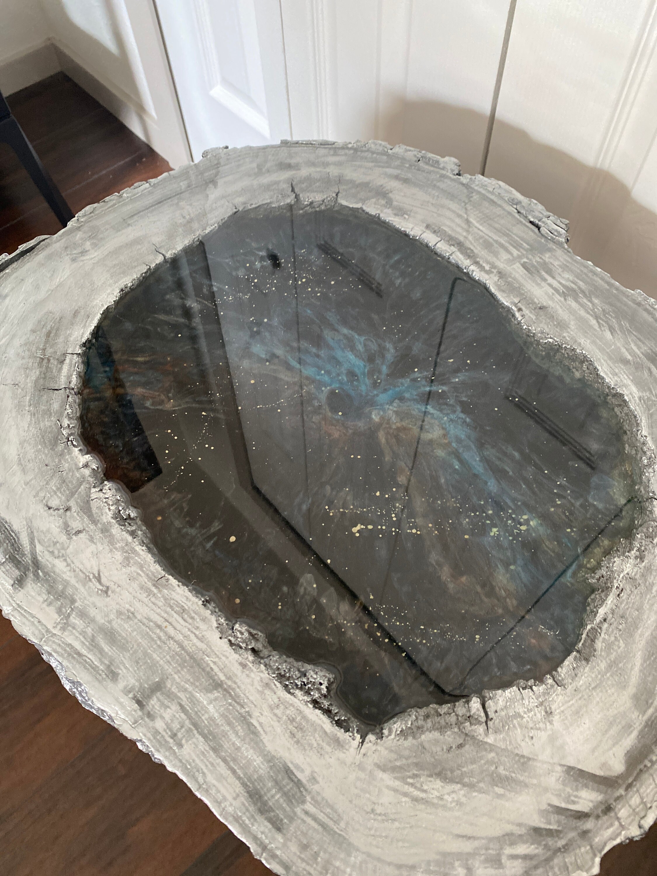 Space Nebula Asteroid Table - Etsy