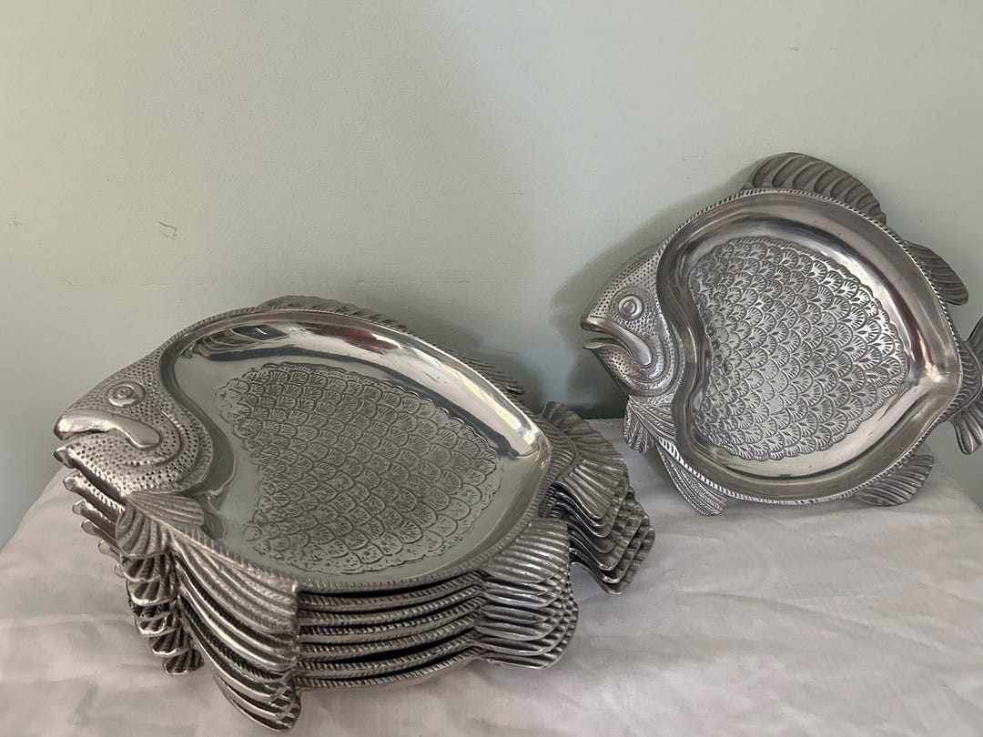 METAL FISH PLATES - Etsy