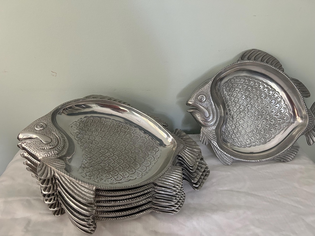 METAL FISH PLATES - Etsy