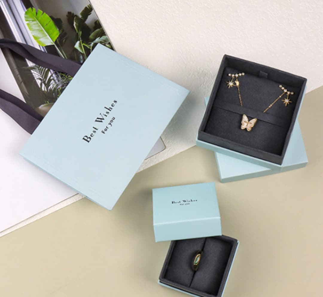 50 Custom Jewelry Gift Box Sets Personalized Logo Special Paper Box ...