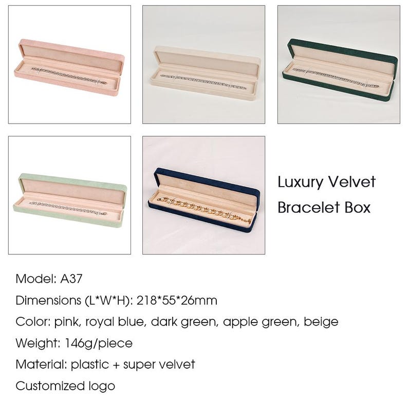 100pcs Custom Suede Jewelry Boxes With Outer Box Jewelry Packaging Box ...